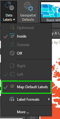 Map Default Labels